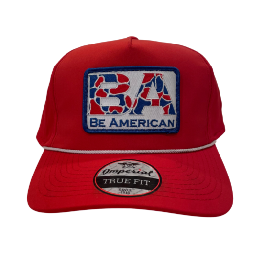 Patch Rope Hat - Red – Be American Shop